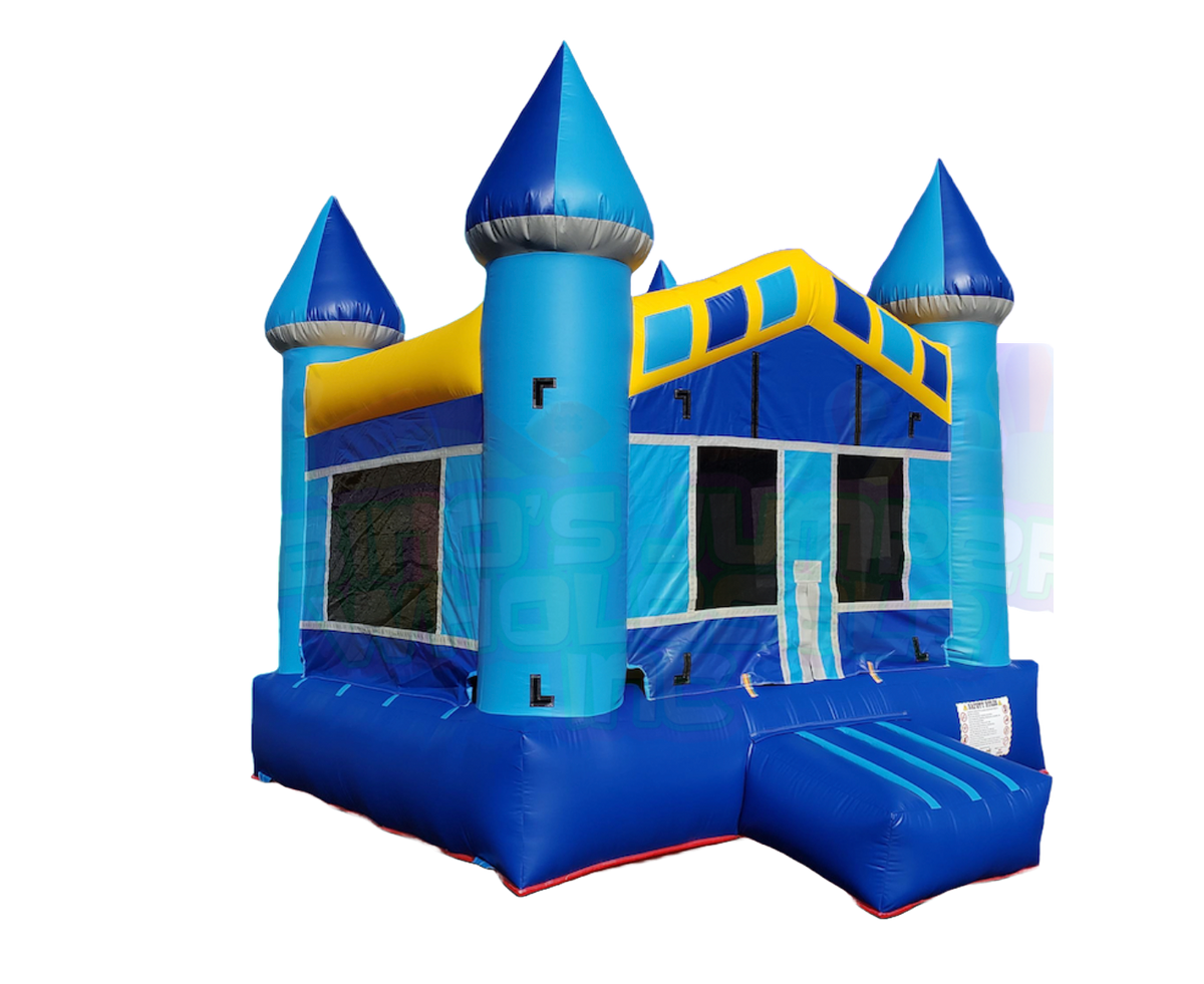13x13 Blue Bounce House – Los Tres Party Rentals